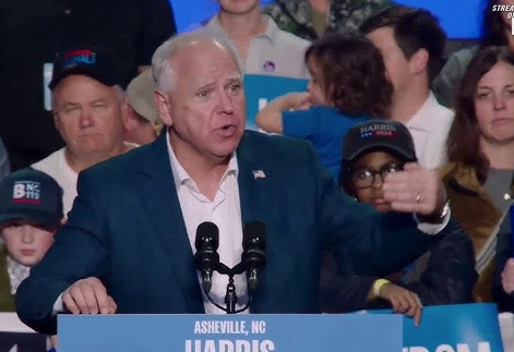 Walz Gives Speech During Rally In North Carolina - Steadfast Daily